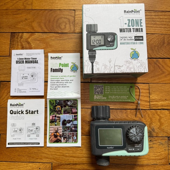 Other | Rainpoint 1zone Water Timer Model No Itv15 Gardengardening ...